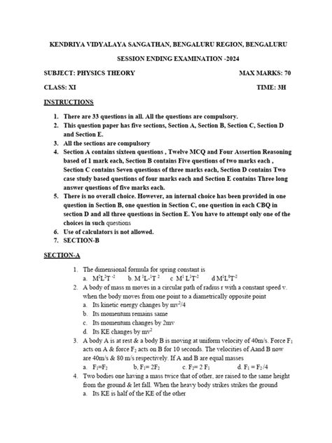 Physics Class 11 Pdf Waves Force