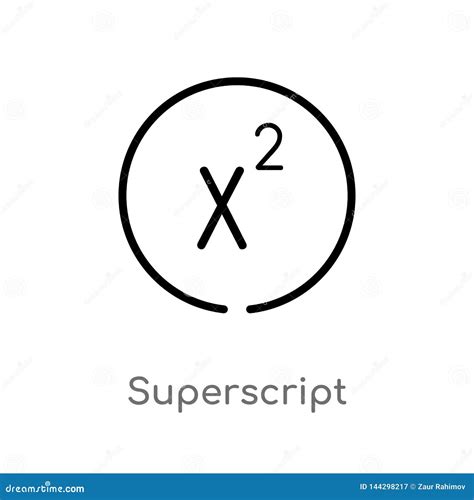 Superscript Vector Icon On White Background Flat Vector Superscript Icon Symbol Sign From