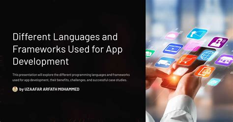 Different Languages And Frameworks Used For App Development