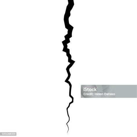 표면이 지면에 금이 가했습니다 스케치 균열 텍스처 지진 후 지형을 분할합니다 투명한 배경의 벡터 그림 금이 간에 대한 스톡 벡터