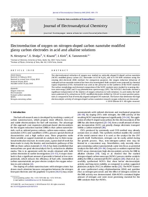 Pdf Enhanced Oxygen Reduction Reaction Activity Of Nitrogen Doped Graphene Multi Walled Carbon