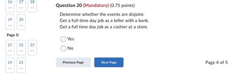 Solved Determine Whether The Events Are Disjoint Get A