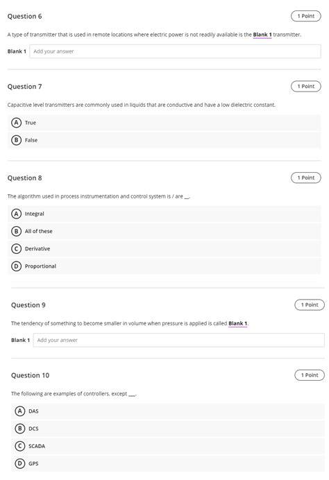 Solved Question 6 1 Point A Type Of Transmitter That Is Chegg Com