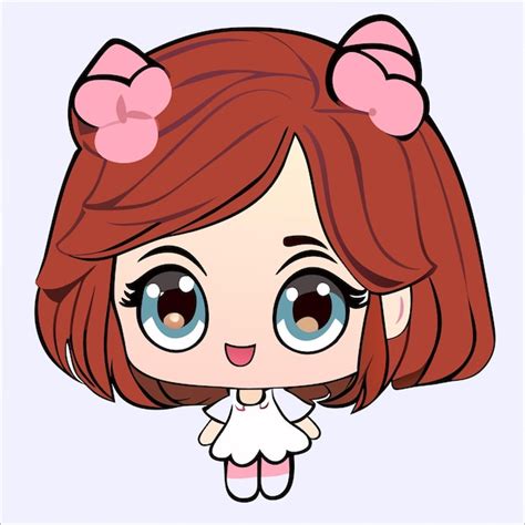 Premium Vector Cute Princess Chibi Girl Hand Drawn Cartoon Sticker