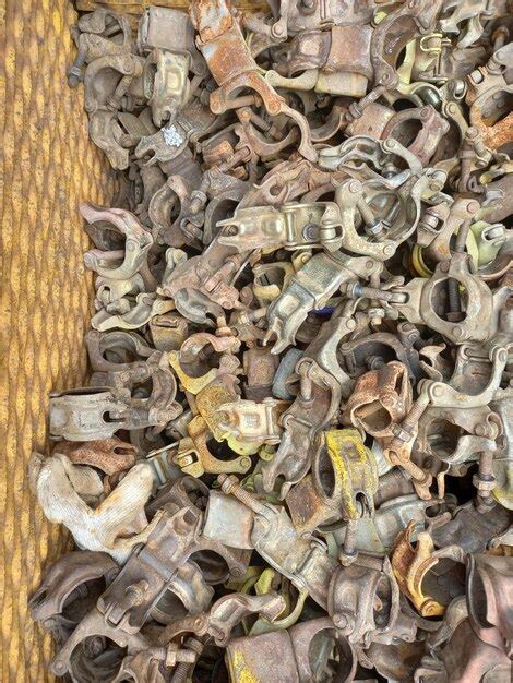 Premium Photo Scaffolding Clamp In The Storage Basket