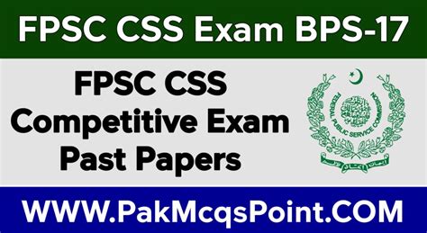 Fpsc Css Exam Past Papers Pak Mcqs Point