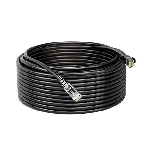 Startist Cat6e Ethernet Cable Black High Speed Plug And Play Network Cable Gigabit Ethernet