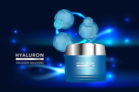 미용 제품 블루 배경 사용 고급 피부 관리 광고 일러스트 레이 션 벡터를 광고와 함께 화장품 컨테이너 개념에 대한 스톡 벡터 아트 및 기타 이미지 Istock