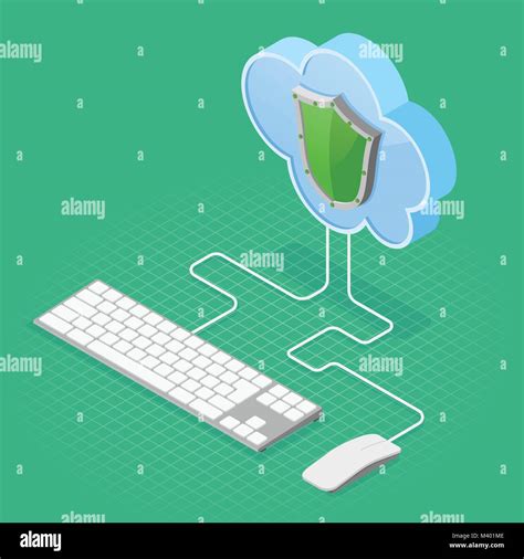 Cloud Computing Technology Isometric Stock Vector Image Art Alamy