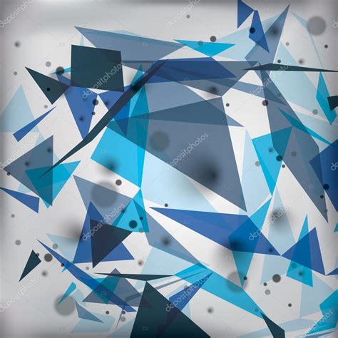 Vector Digital 3d Abstraction Geometric Polygonal Perspective Unusual Illustration Eps10 Blur