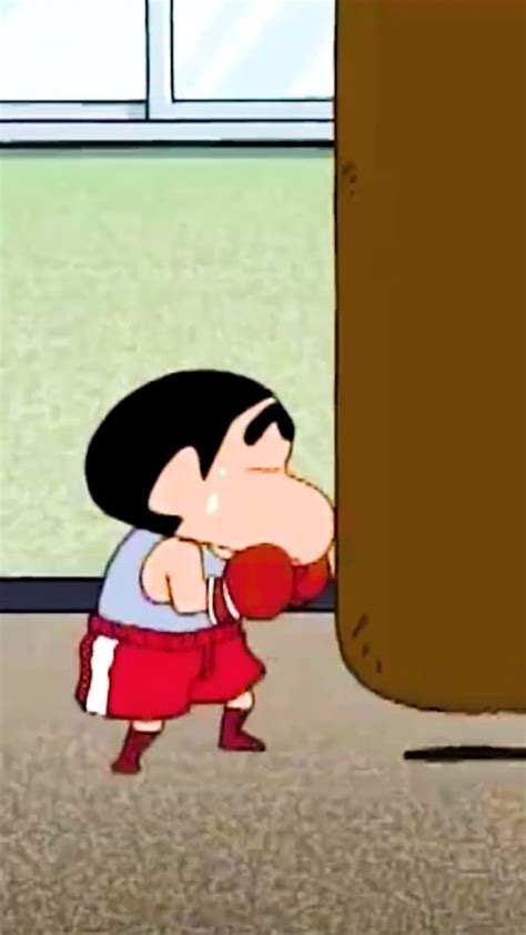 蜡笔小新健身图片 蜡笔小新拳击 蜡笔小新跑步图片 大山谷图库