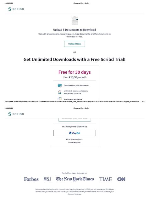 Get Unlimited Downloads With A Free Scribd Trial Pdf Scribd