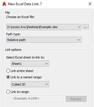 Excel DataLink Table Lisp On Named Range AutoLISP Visual LISP DCL AutoCAD Forums