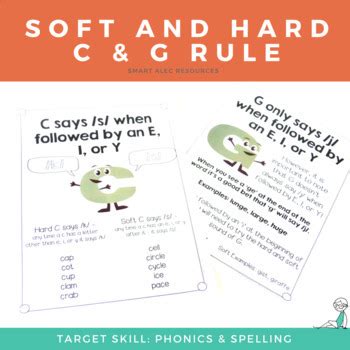 Soft And Hard C And G Rule Introduction By SMARTER Intervention TpT
