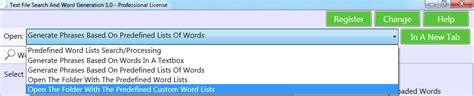 Text File Search And Word Generation Word Processing Software