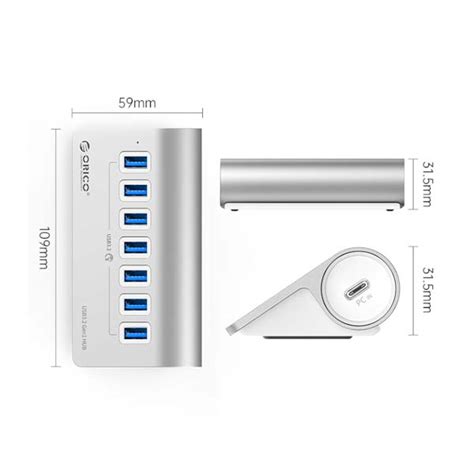 ORICO Aluminum Alloy Port USB Hub Matrix Warehouse Computers