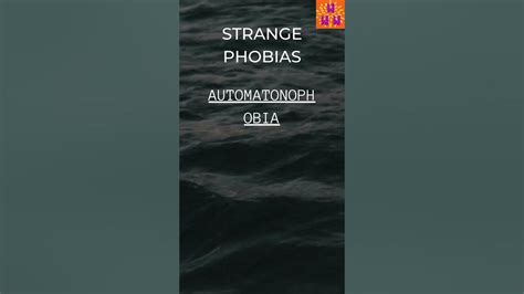 Automatonophobia The Fear Of Shorts Youtube