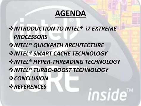 Intel I7 Technologies Pptx Operating Systems Computer Software And Applications