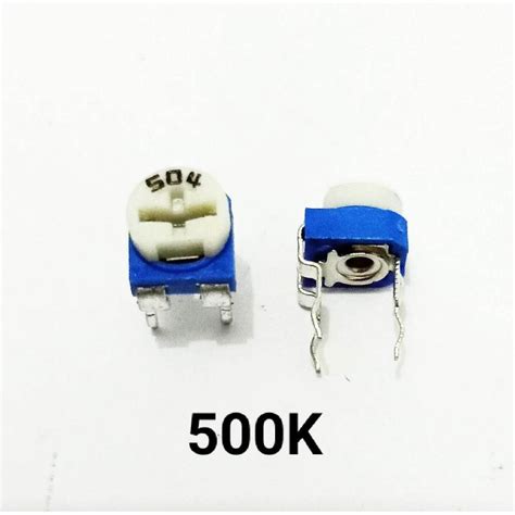500k Ohm 504 Trimpot Trimmer Variable Vertical Resistor Shopee