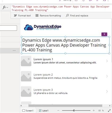 Power Apps Canvas App Developer Training Aug 2023 Dynamics Edge