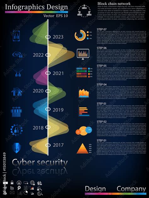 Timeline Infographic Business Style Timeline Banner Web Design Timeline Infographics Cyber