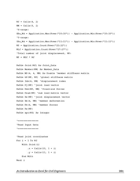 An Introduction To Excel For Civil Engineers From Engineering Theory To Excel Practice