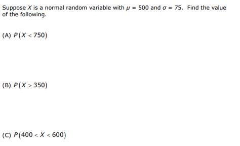 Solved Suppose X Is A Normal Random Variable With U Chegg