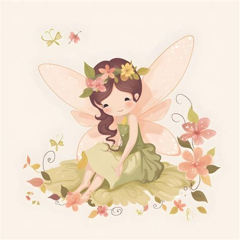 Premium Ai Image Charming Fairy Vector