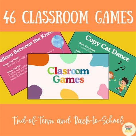 46 Classroom Games Back To School Or End Of Term By Tobar Eolais