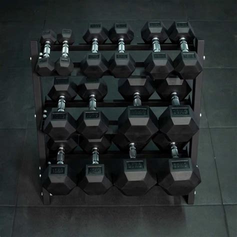 Extreme Fitness Hex Dumbbells With Rack For Total Workouts