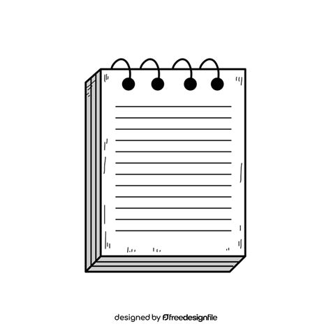 Notepad Drawing Clipart Free Download