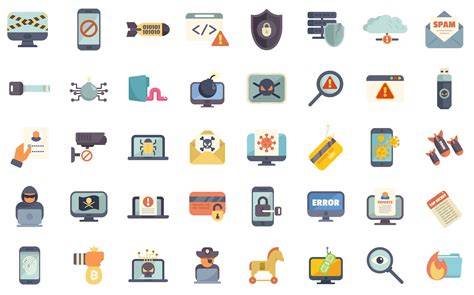 Cyber Security Threats And Computer Virus Concepts With Hacker Stealing Data 50490152 Vector Art