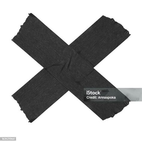 테이프 크로스 블랙 접착 덕트 테이프 X 그런지 도시 거리 포스터 또는 티셔츠 디자인 요소 접착 테이프에 대한 스톡 사진 및 기타 이미지 접착 테이프 알파벳 X 검은