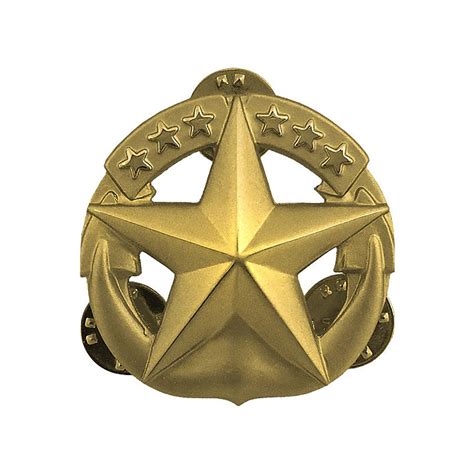 Us Navy Metal Badge Command At Sea Regulation Full Size Uniform