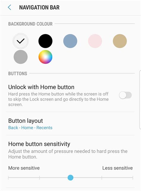 How To Customize The Galaxy S8 Navigation Bar And Home Button Android Central