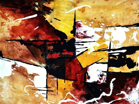 Classic Expressionism Abstract Painting Background Stock Image Image