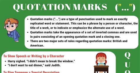 Speech Marks And Punctuation Rules English Papers