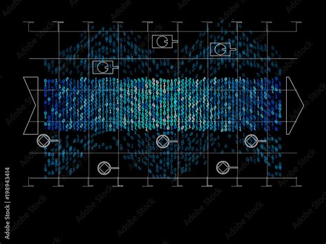 algorithm for analyzing the digital cryptography data flow infographic vector illustrations