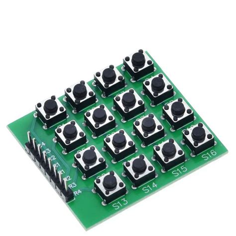 8pin 4x4 Matrix 16 Keys Button Keypad Keyboard Breadboard Module Mcu