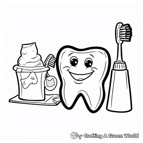 Dental Hygiene Coloring Pages Free And Printable