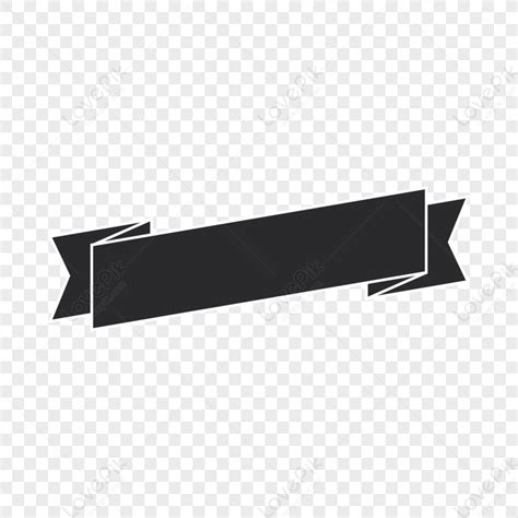 검은 흰색 간단한 배너단순한만화하얀 Png 일러스트 무료 다운로드 Lovepik