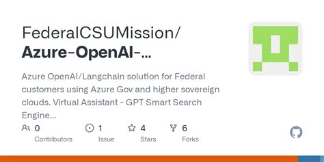 Github Federalcsumissionazure Openai Accelerator Federal Azure