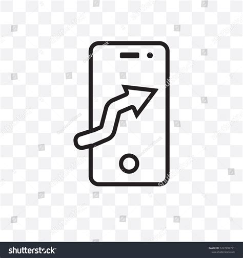 Mobile Stock Data Vector Linear Icon Stock Vector Royalty Free 1227492751 Shutterstock