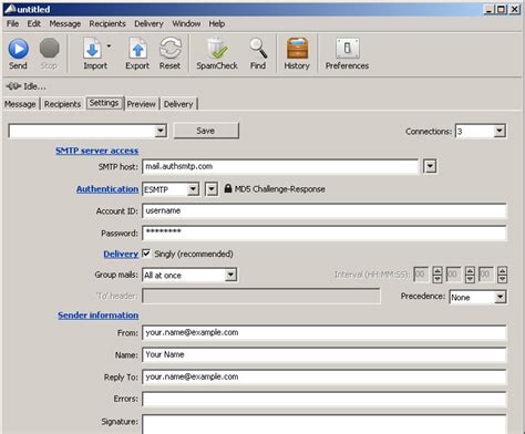 Max Bulk Mailer 6 X 7 X 8 X Smtp Server Default Port 25 Setup