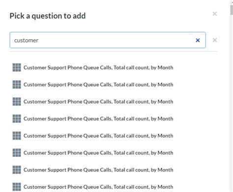 Search Dialog For Adding A Question To A Dashboard Is Repeating Results · Issue 10468