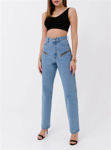 Джинсы с молниями | Mom jeans, Fashion, Jeans