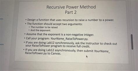 Solved Laboratory 12 Consists Of Four Recursion Problems To