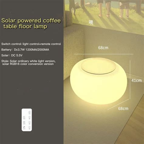 Courtyard Of Lights Coffee Table Solar Wholesale Huajun