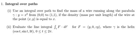 solved integral over paths i use an integral over path to