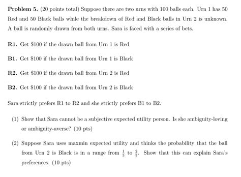 Solved Problem 5 20 Points Total Suppose There Are Two